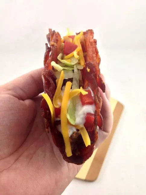 Taco gyda Tortille o Bacon 1228_4