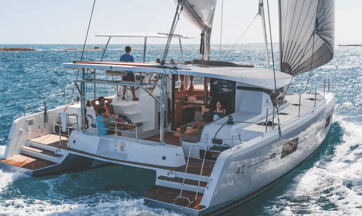 Traveling to sailing catamarans: 