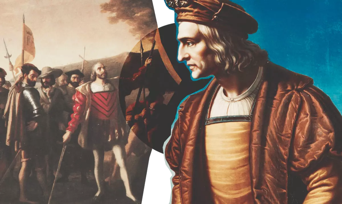 Christopher Columbus op die bladsye van die mans se tydskrif Brodude