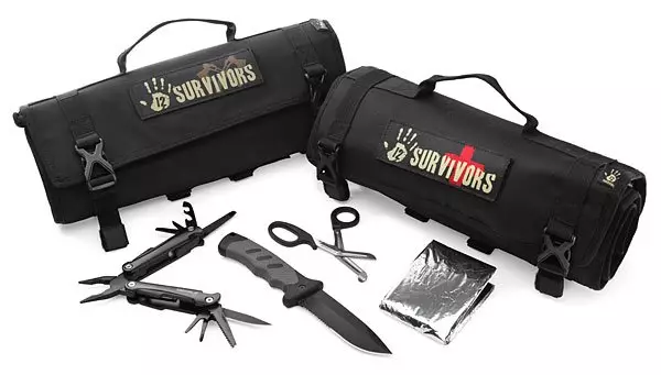 12 Survivors Roll Survival Kits - Set, ktorý pomôže prežiť čokoľvek