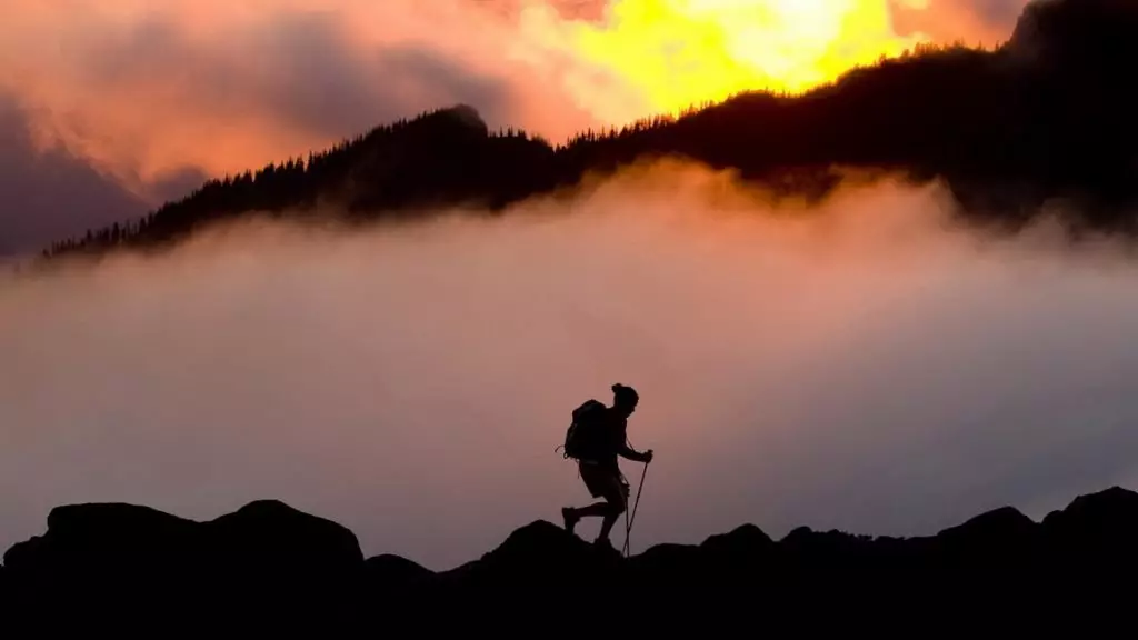 Wanderer an verdréchnen hautzudag