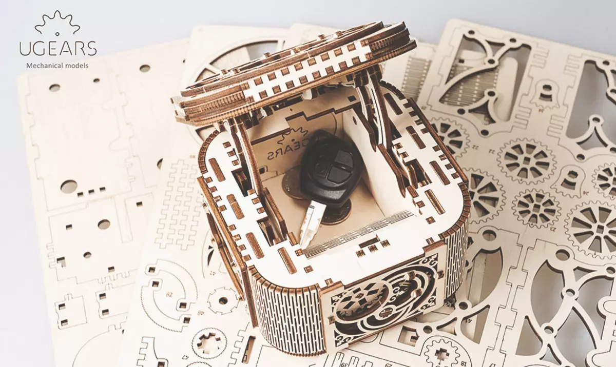 Дерев'яний конструктор Ugears шкатулка